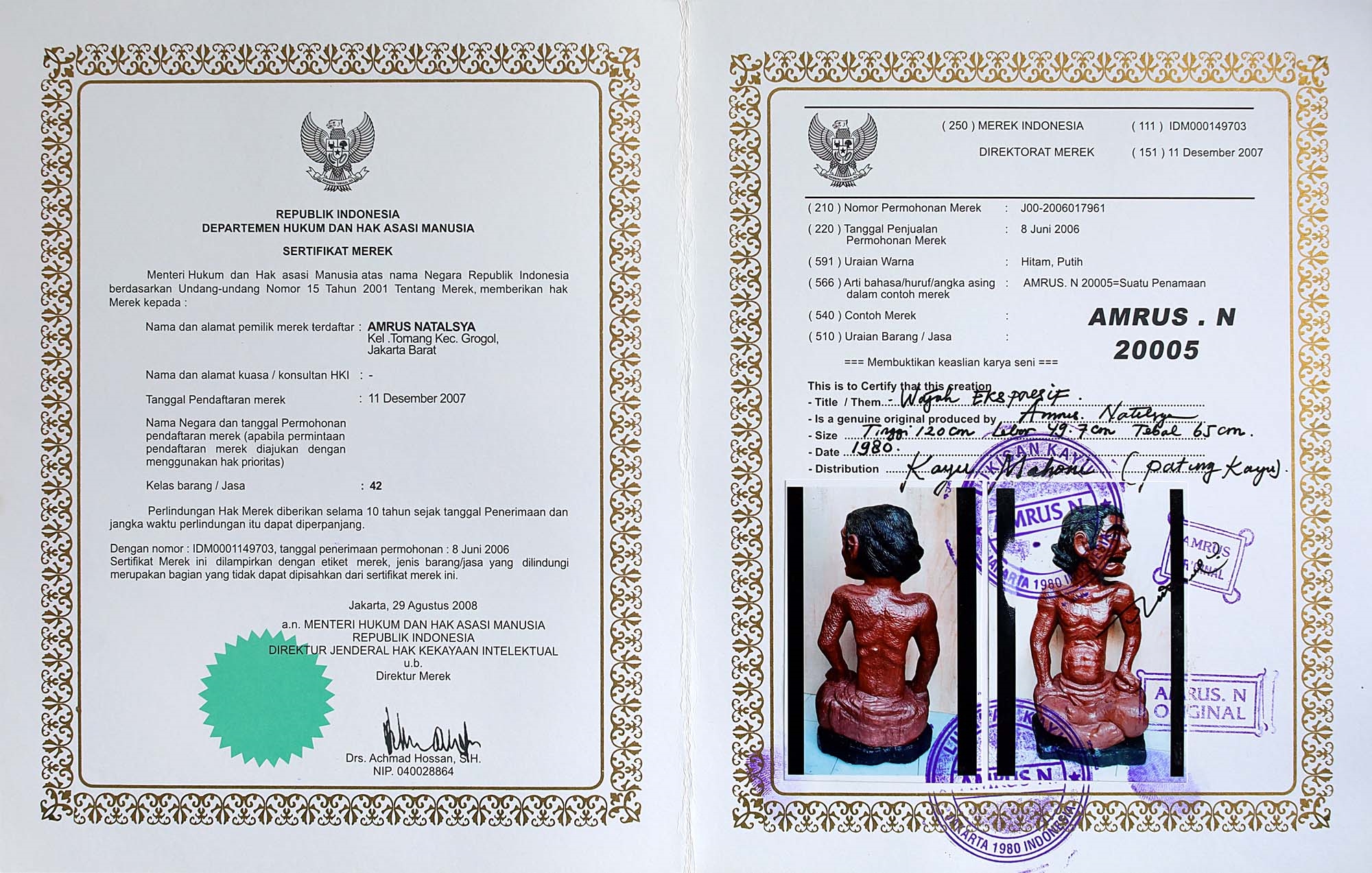 Amrus Natalsya | Wajah Ekspresif, 1980 (2023) | MutualArt