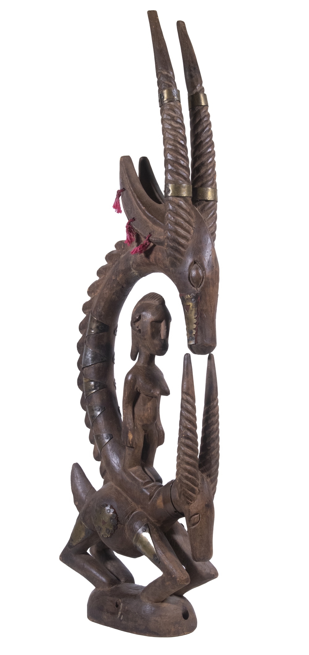 African School | Chi-wara figure of an Antelope with a Woman inside ...