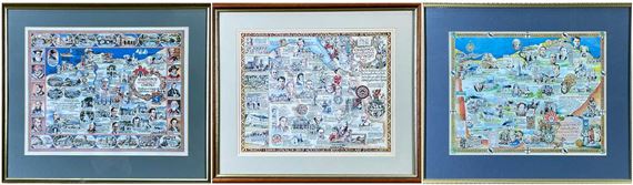 E. Meirion Roberts | set of three Eisteddfod prints | MutualArt