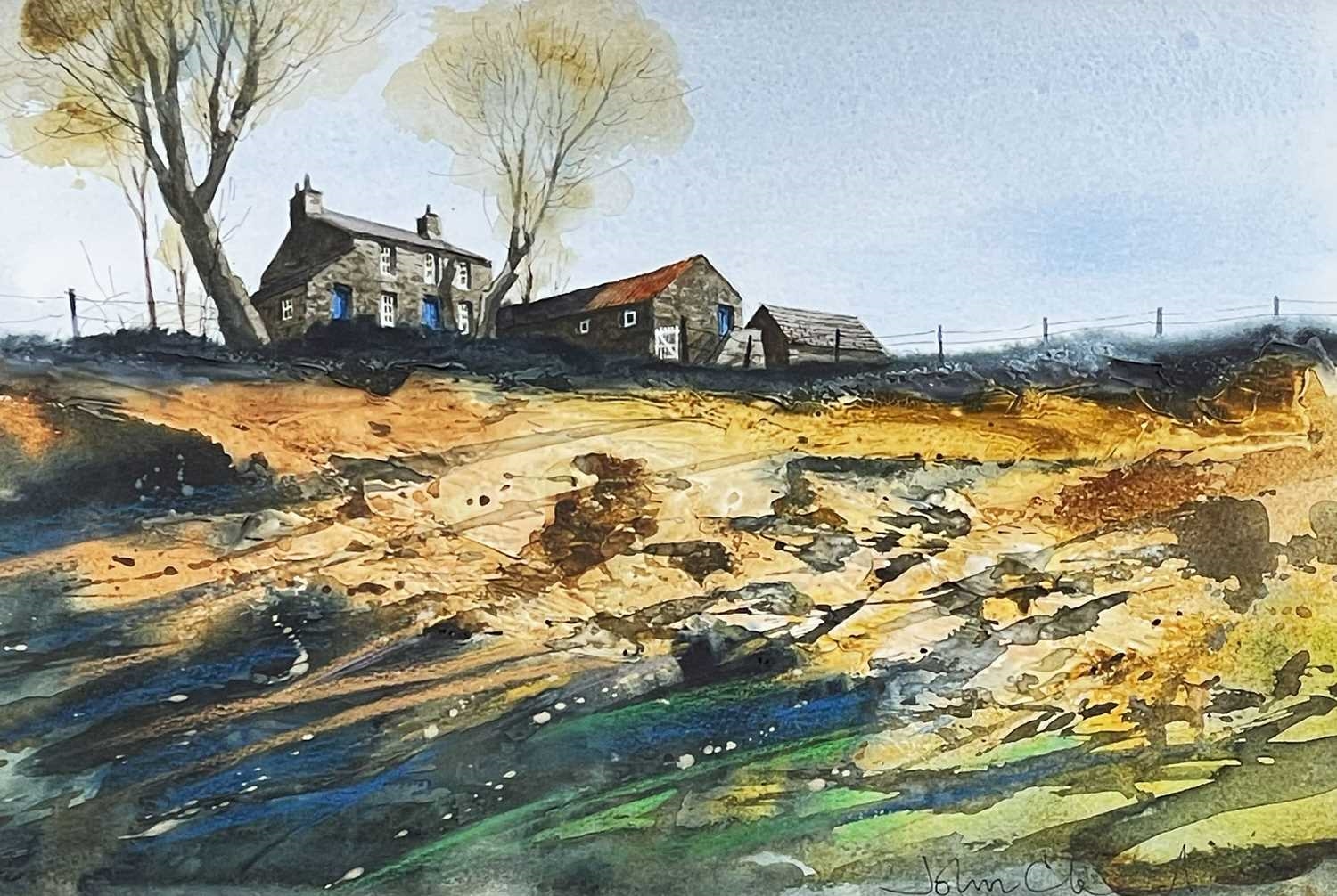 John Cleal | landscape with farmhouse | MutualArt