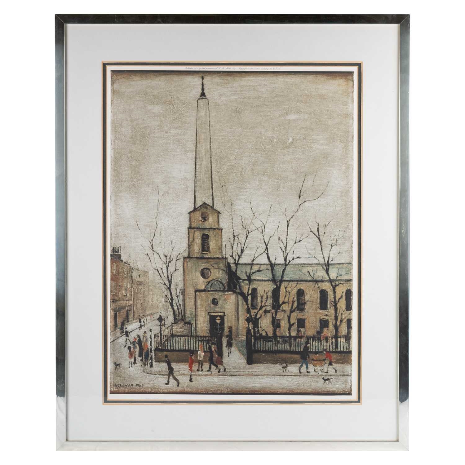 Laurence Stephen Lowry | BURFORD CHURCH | MutualArt