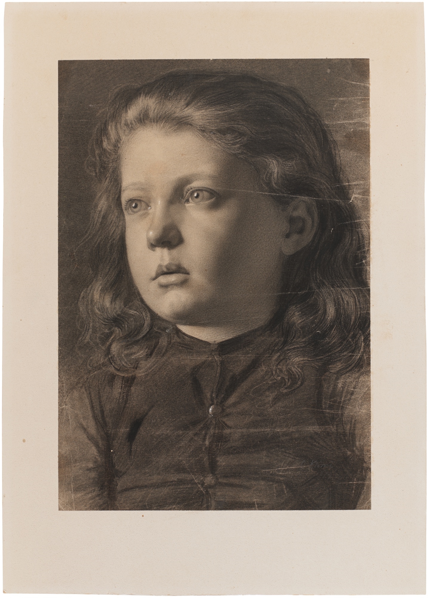 Gustav Klimt | Mädchenportrait (Portrait of a girl) (1879) | MutualArt