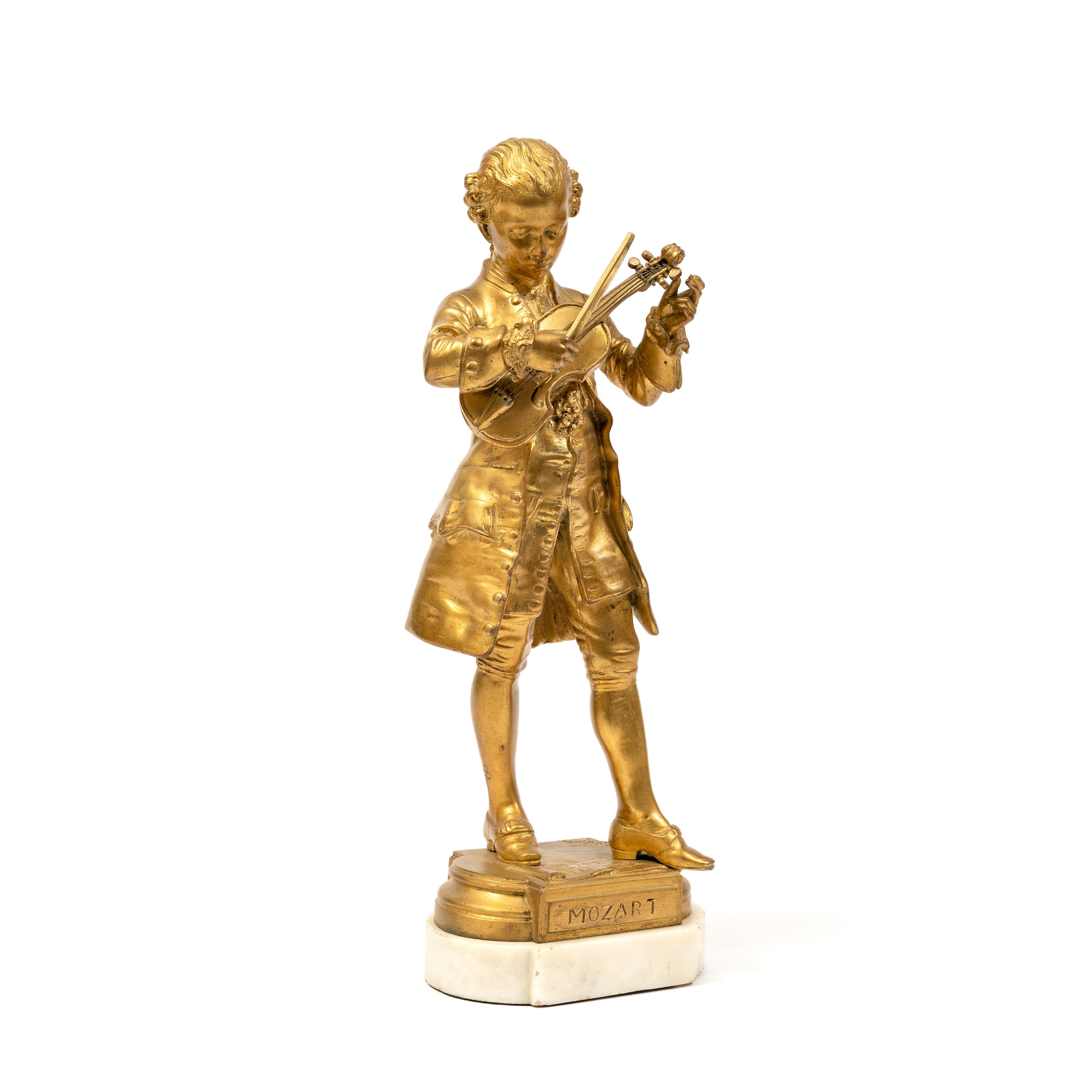 Jean-Louis Grégoire‏ | A gilt bronze figure of 'Mozart Enfant Avec ...