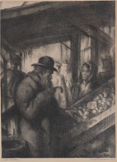 Ernst Neumann | The Market, 1935 (1935) | MutualArt