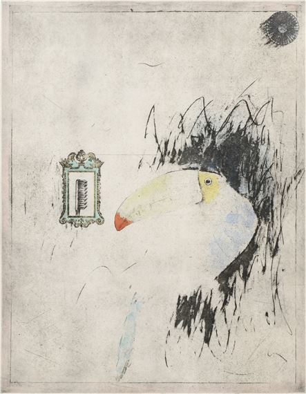 Donald Jay Saff | Abstract with Toucan (80) | MutualArt