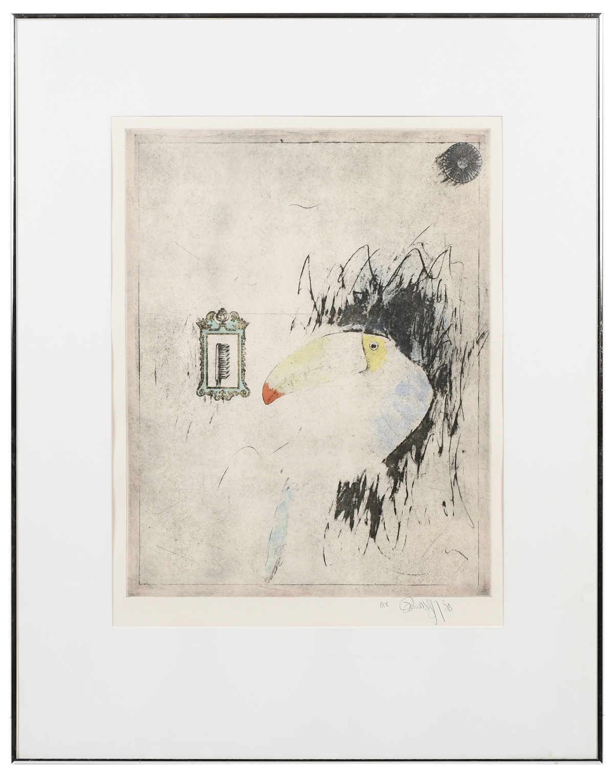 Donald Jay Saff | Abstract with Toucan (80) | MutualArt