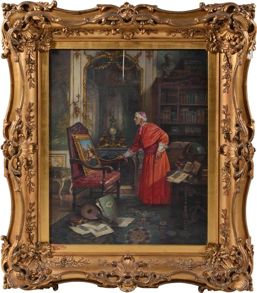 Joseph Frank | CARDINAL IN HIS CHAMBERS (1853) | MutualArt