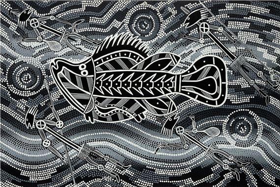 Roy Link | Barramundi Fisherman (1989) | MutualArt