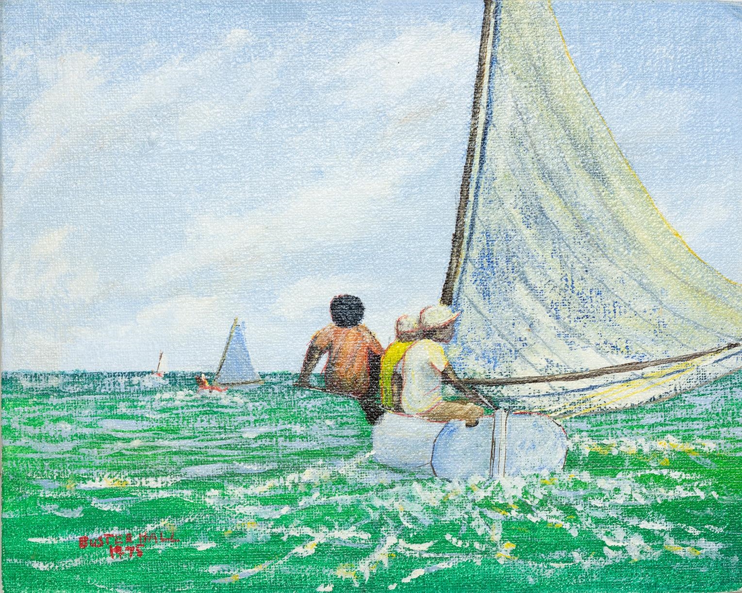 Buster Hall | Untitled - Sailboats (1974) | MutualArt