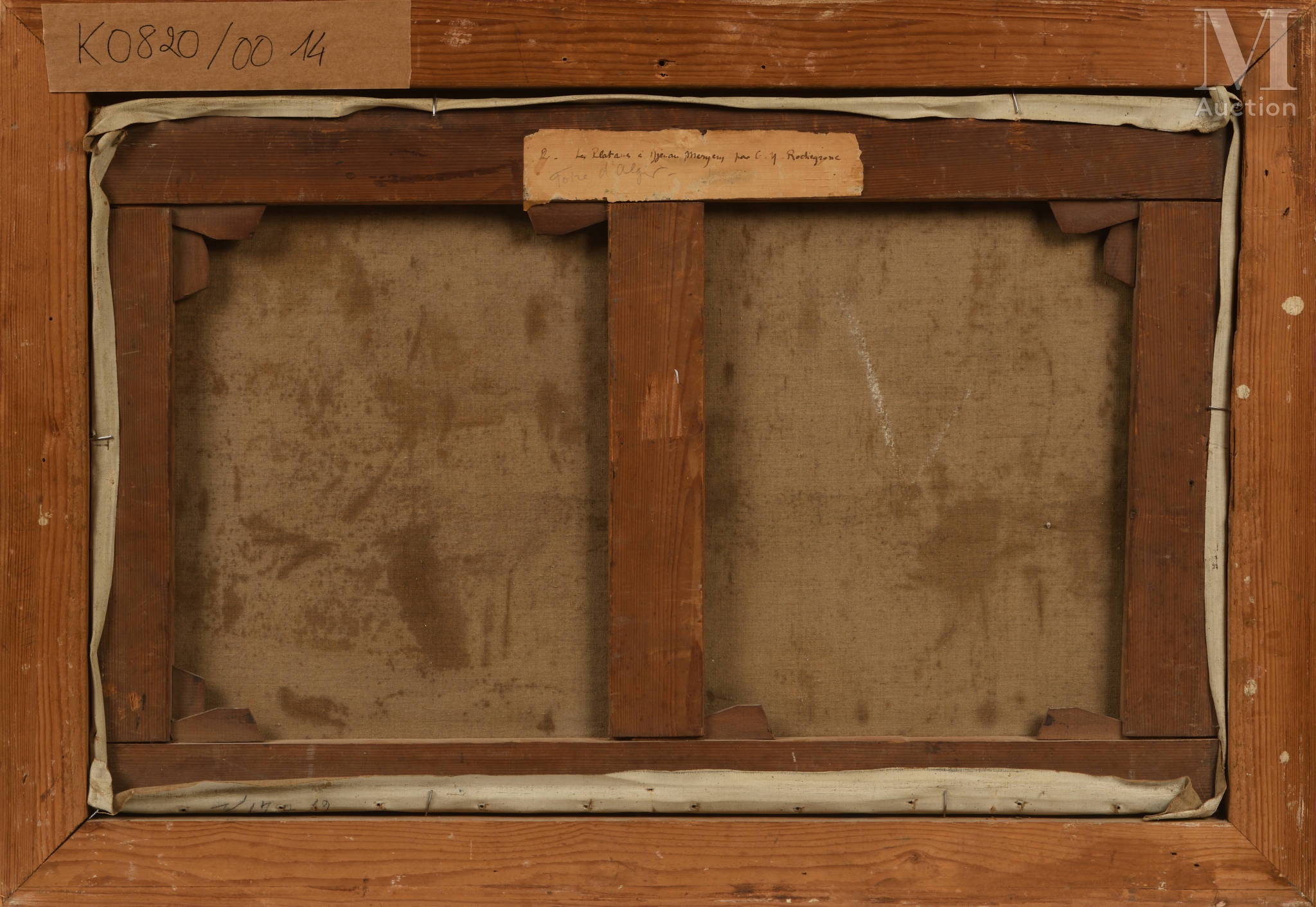 George Rochegrosse | Bears on the stretcher an old handwritten label ...