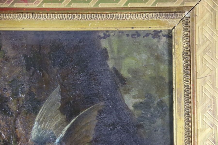 Felix Thomas | Bouquet of flowers and bluebird (1879) | MutualArt