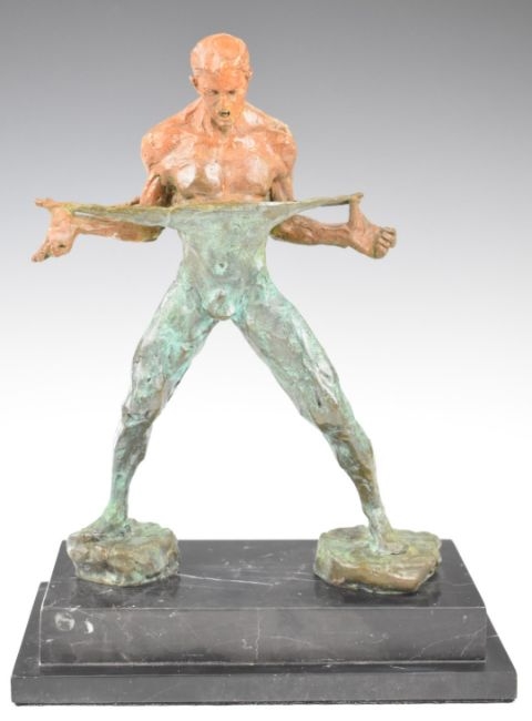 Richard MacDonald | Figure of ballet star Rudolph Nureyev in dance pose ...
