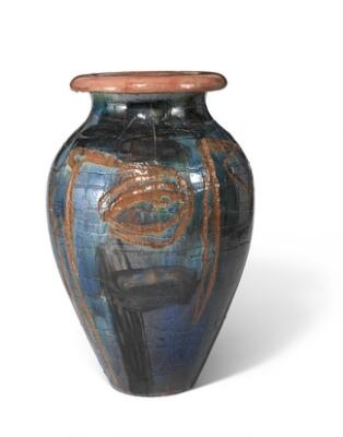 Peter Brandes | Colossal earthenware floor vase decorated with ...