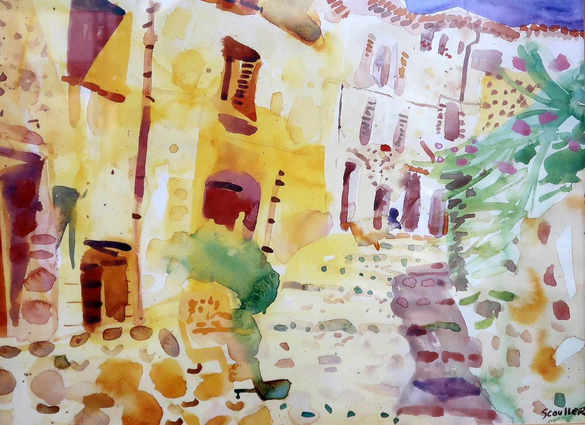 Glen Scouller | TUSCAN STEET VIEW (1950) | MutualArt