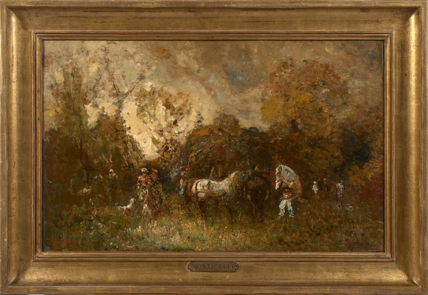 Adolphe Joseph Thomas Monticelli | La fenaison | MutualArt