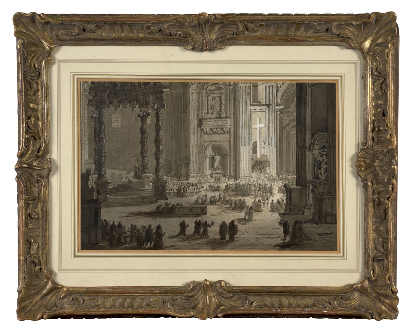 Louis Jean Desprez | Célébration à l'intérieur de la basilique Saint ...
