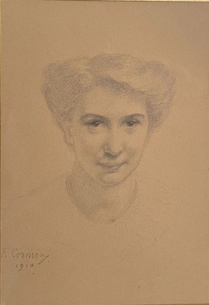 Fernand Cormon | Portrait de femme (1910) | MutualArt