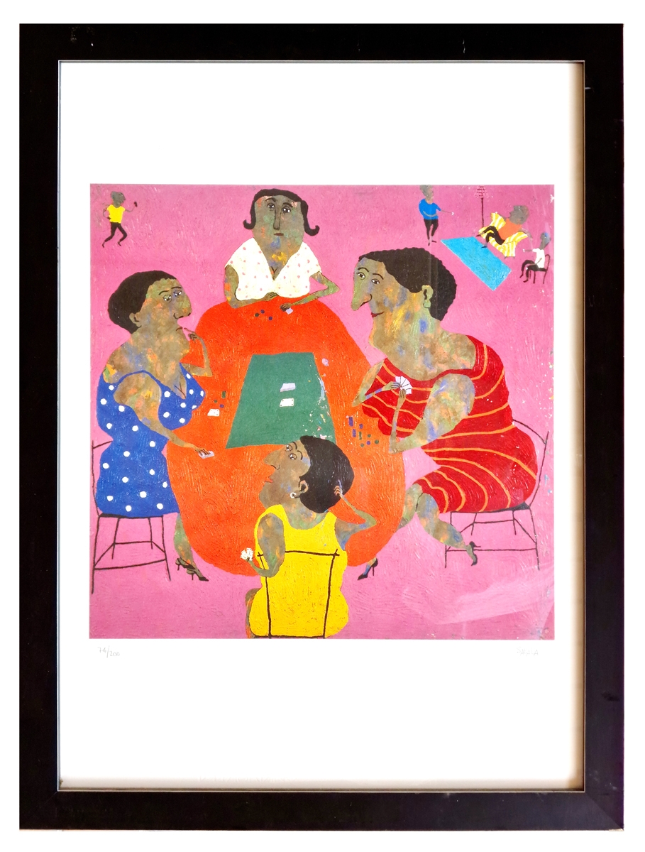 Elisabeth Sabala | Joueuses de cartes | MutualArt