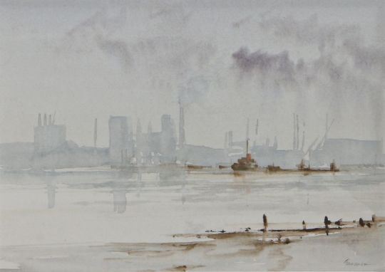 Philip Gardner | Dinghy Thames-scape | MutualArt