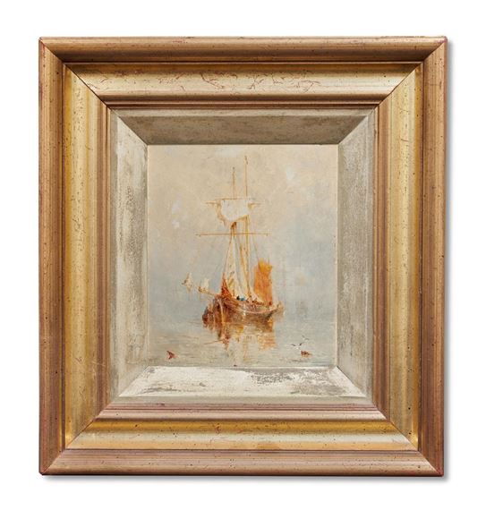 William Joseph Julius Caesar Bond | BOATS AT ANCHOR | MutualArt