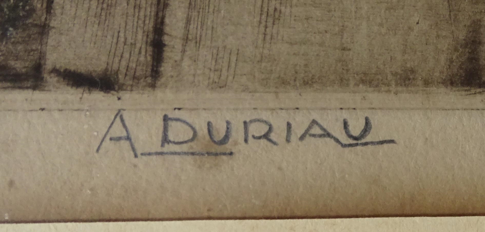 Alfred Duriau | Estampe: 2 gravures signées DURIAU Alfred | MutualArt
