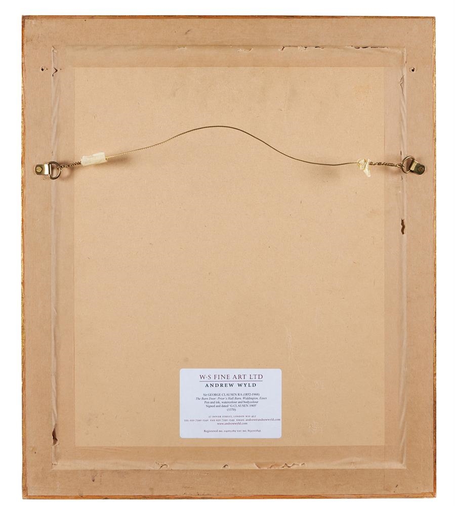 George Clausen | THE BARN DOOR: PRIOR'S HALL BARN, WIDDINGTON, ESSEX ...