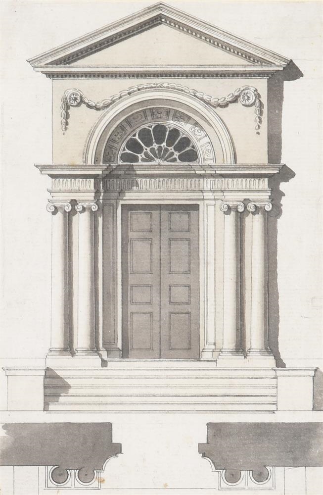 Thomas Sandby | DESIGN FOR A NEO-CLASSICAL ENTRANCE AND DOORWAY WITH ...