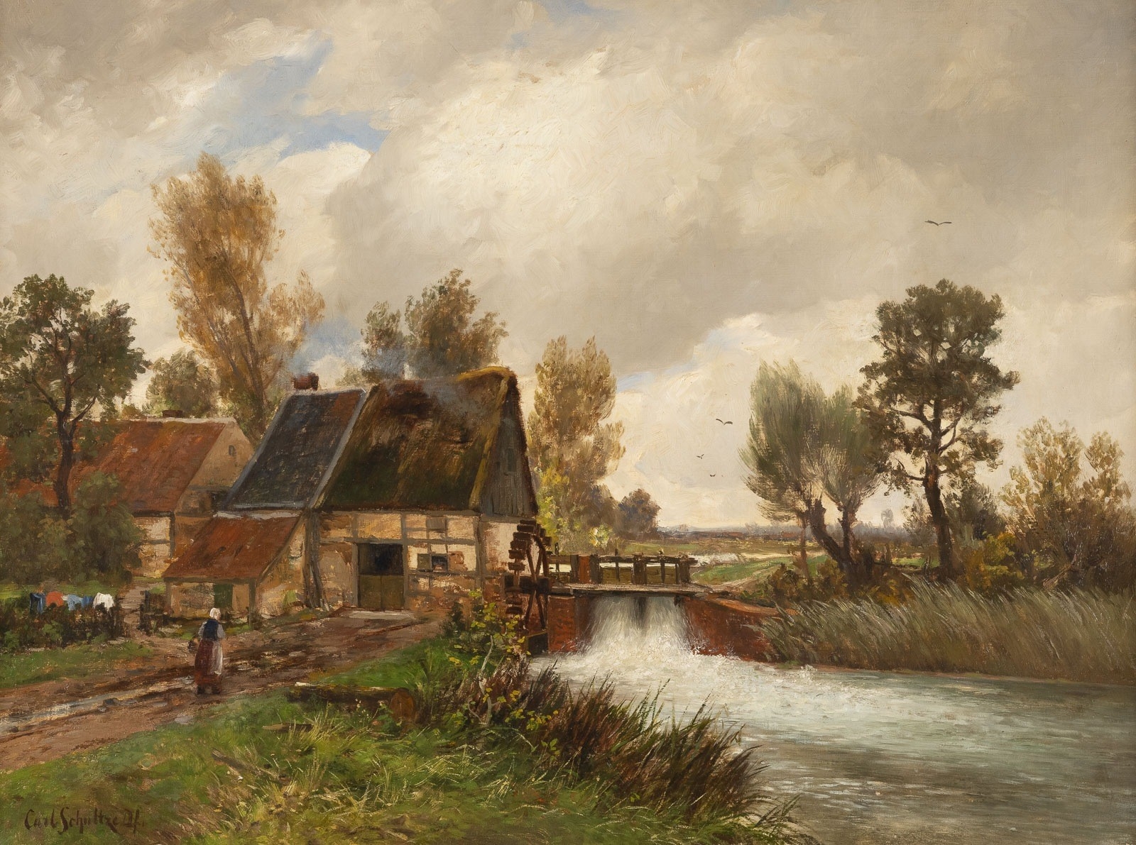 Carl Schultze | Winter twilight | MutualArt