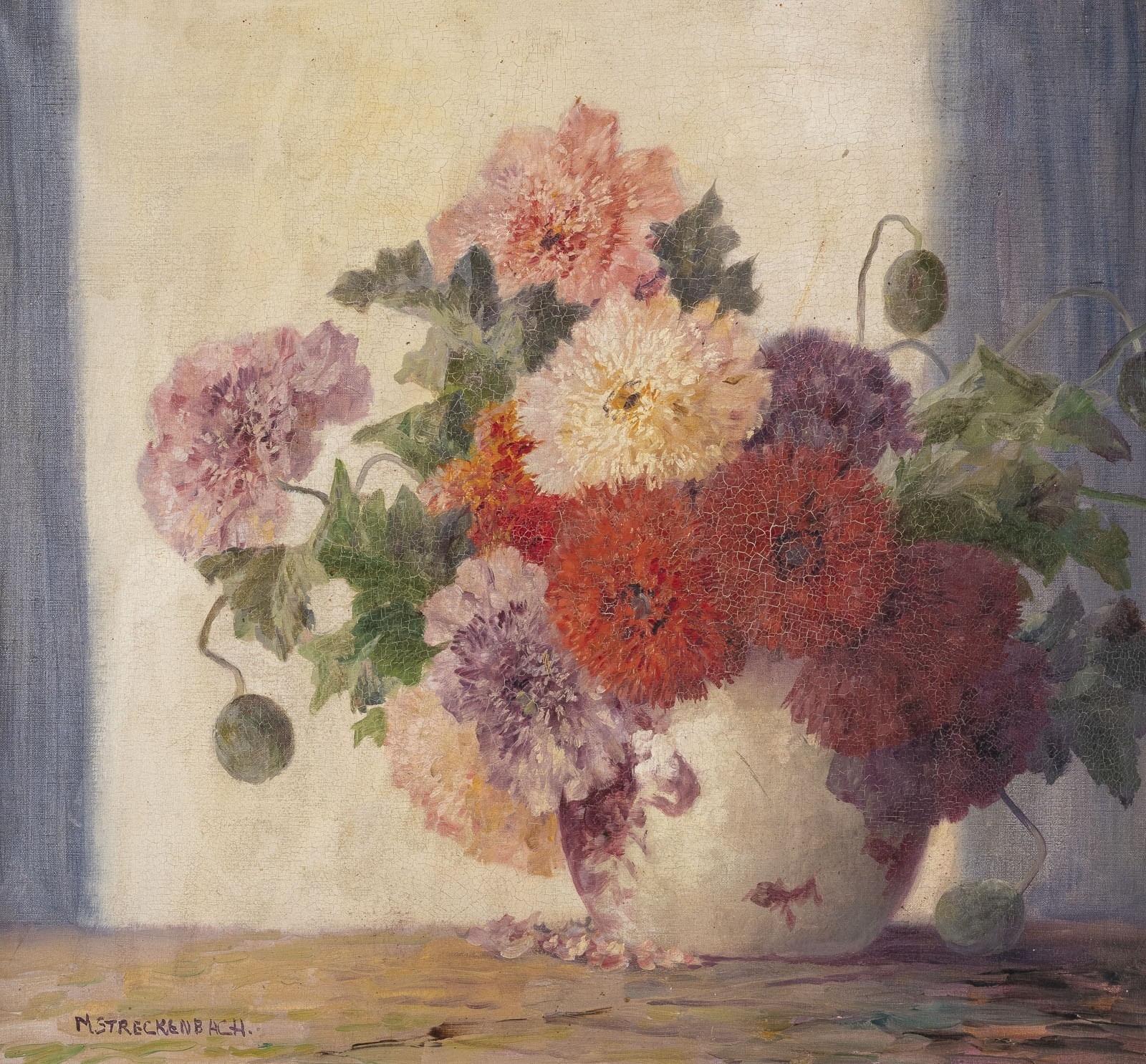 Max Theodor Streckenbach | Peonies and poppies | MutualArt