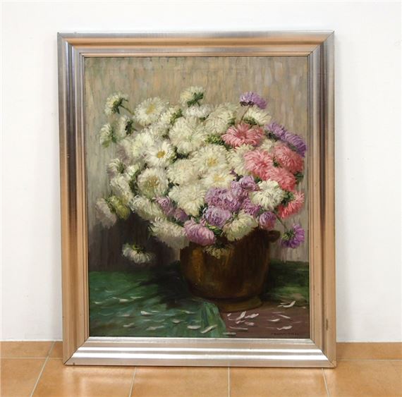 Sophia Becker-Leber | Stilleben mit Chrysanthemen | MutualArt