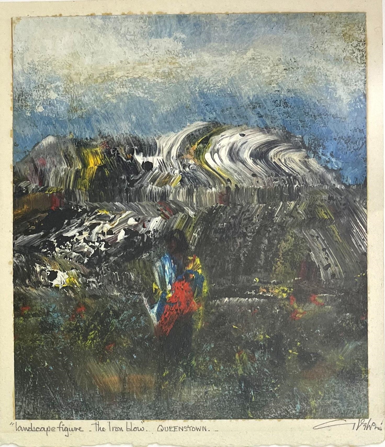 Thomas Gleghorn | The Iron Blow Queenstown Tas. 1991 (Landscape Figure ...