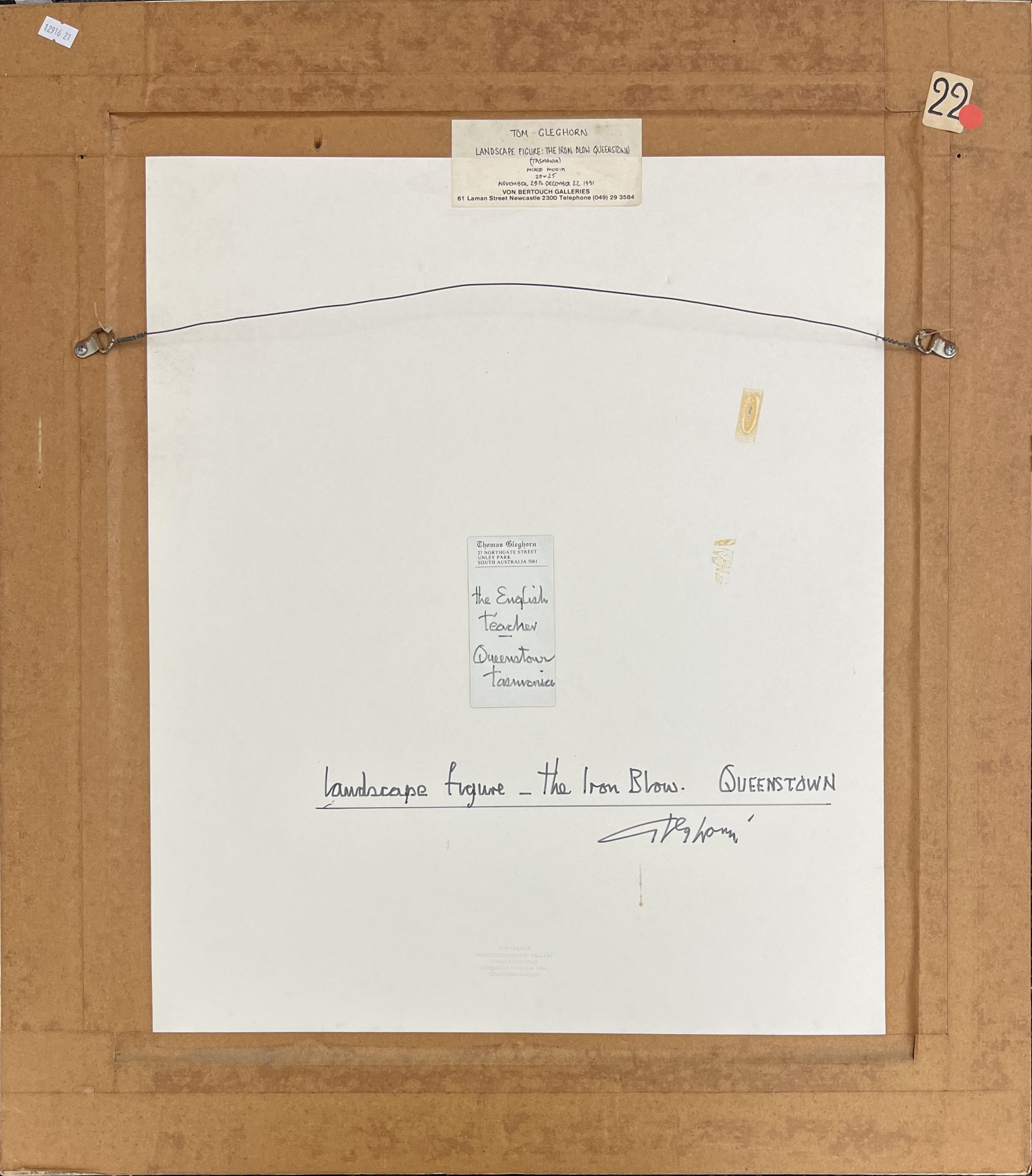 Thomas Gleghorn | The Iron Blow Queenstown Tas. 1991 (Landscape Figure ...