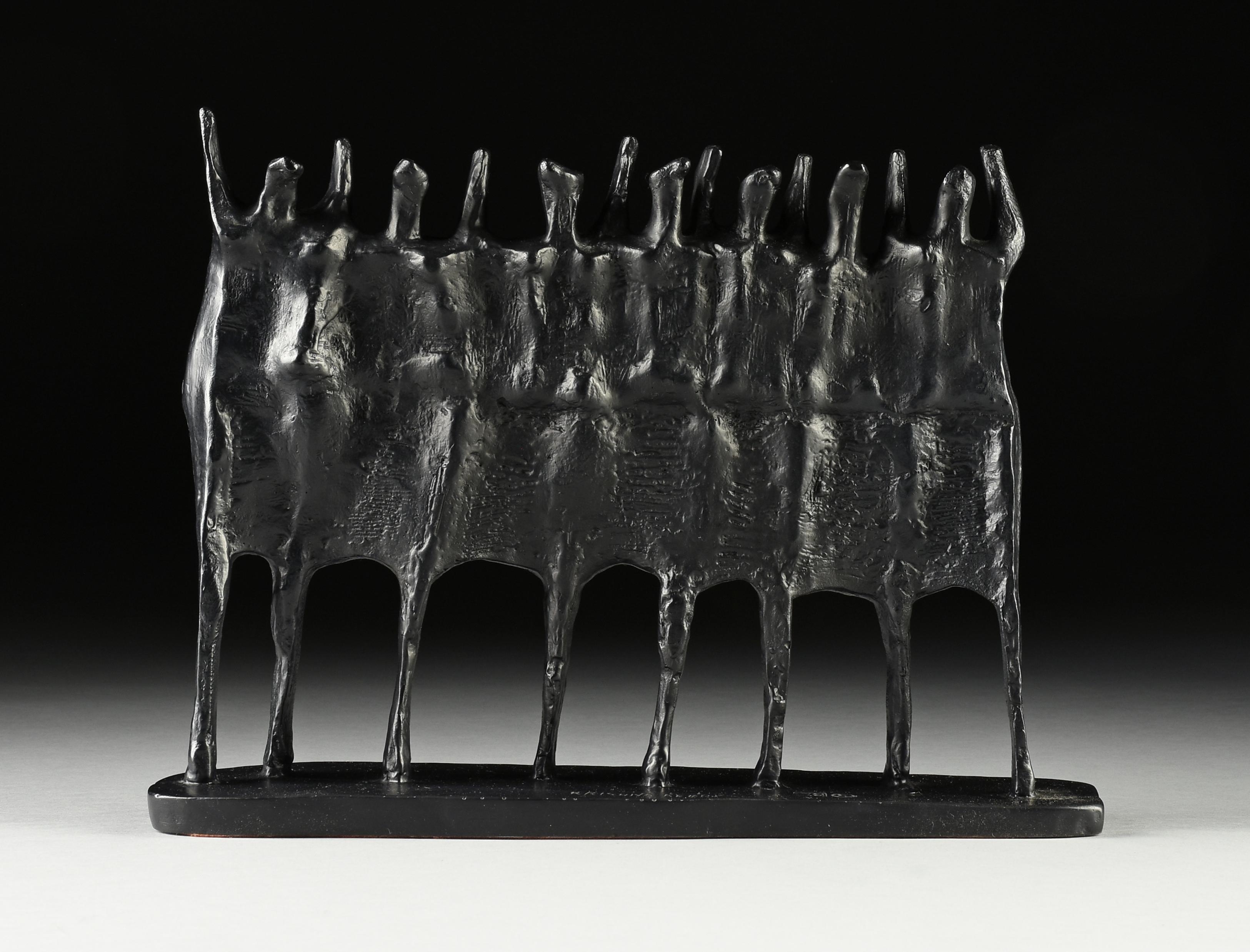 Krishna Reddy | Demonstrators, (1969) | MutualArt