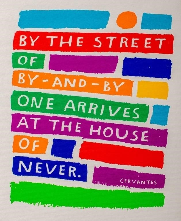 Corita Kent | Sister Mary Corita Kent By The Street Serigraph | MutualArt