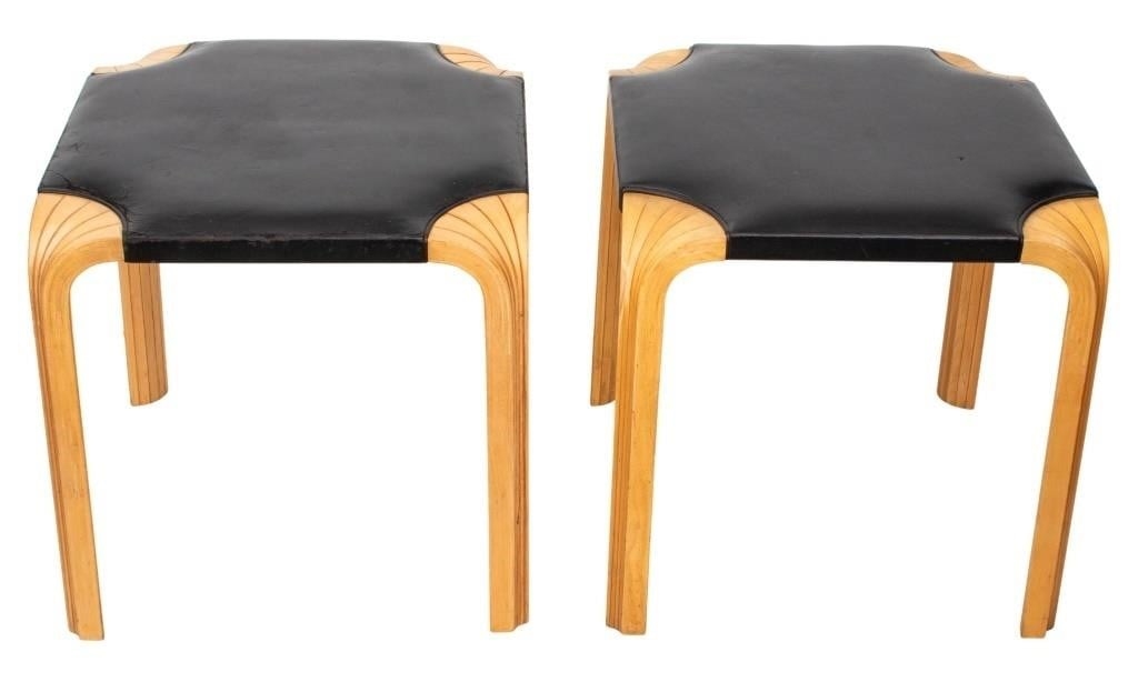 Alvar Aalto | X-601 Modern Fan Leg Stools (2015) | MutualArt