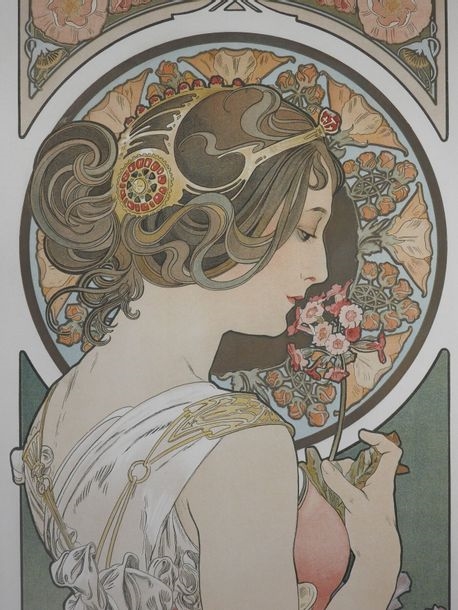 Alphonse Mucha | The Primrose and the Feather (1899) | MutualArt