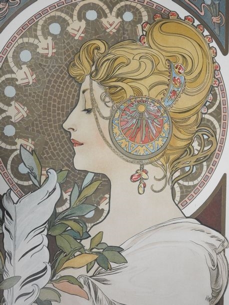 Alphonse Mucha | The Primrose and the Feather (1899) | MutualArt
