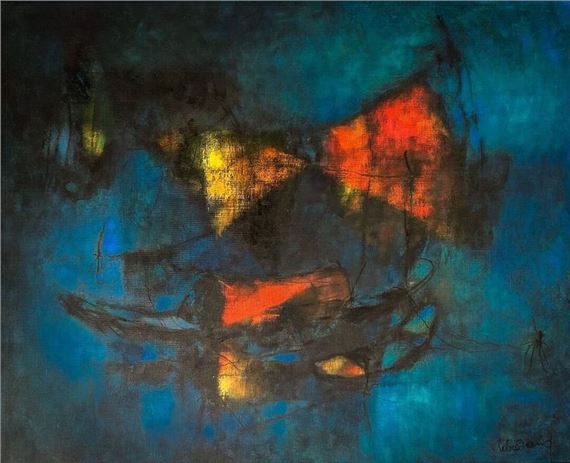 Lebadang | Sampans in the night | MutualArt