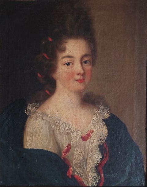 Philippe Vignon | Portrait of a young elegant lady during the reign of ...
