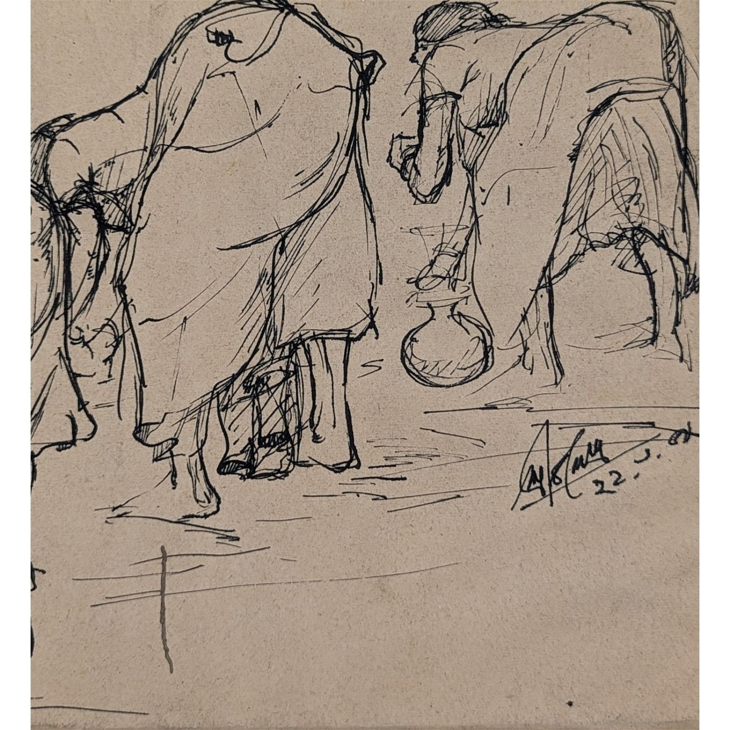 Upendra Maharathi | Untitled (1959) | MutualArt