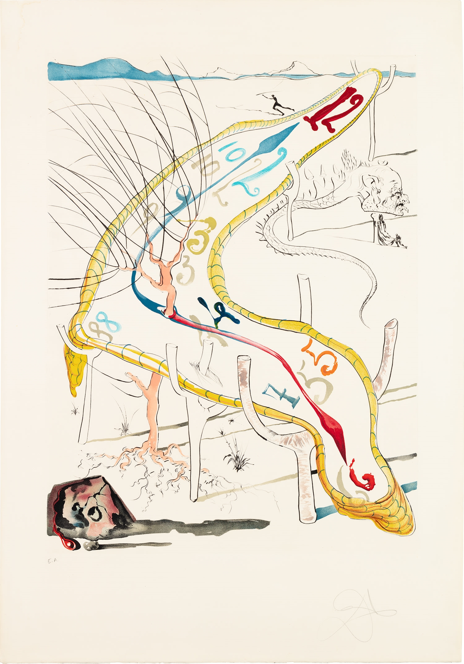 Salvador Dalí | Les Montres gélatines de l'espace-temps, from La ...