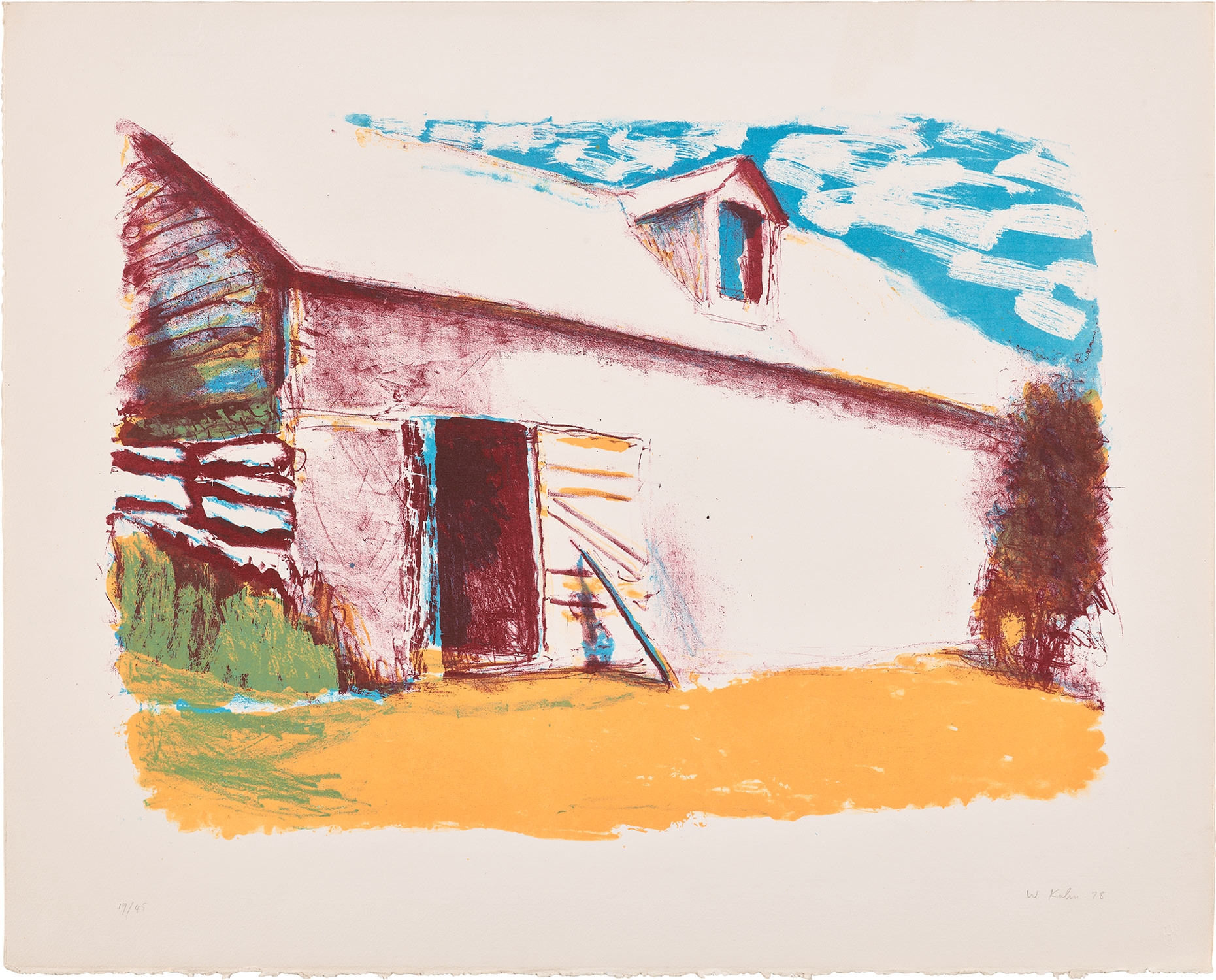 Wolf Kahn | Curing Barn (1978) | MutualArt