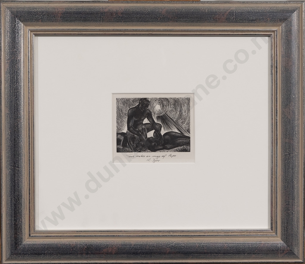 Rona Dyer | Tane Makes an Image of Papa (1923) | MutualArt