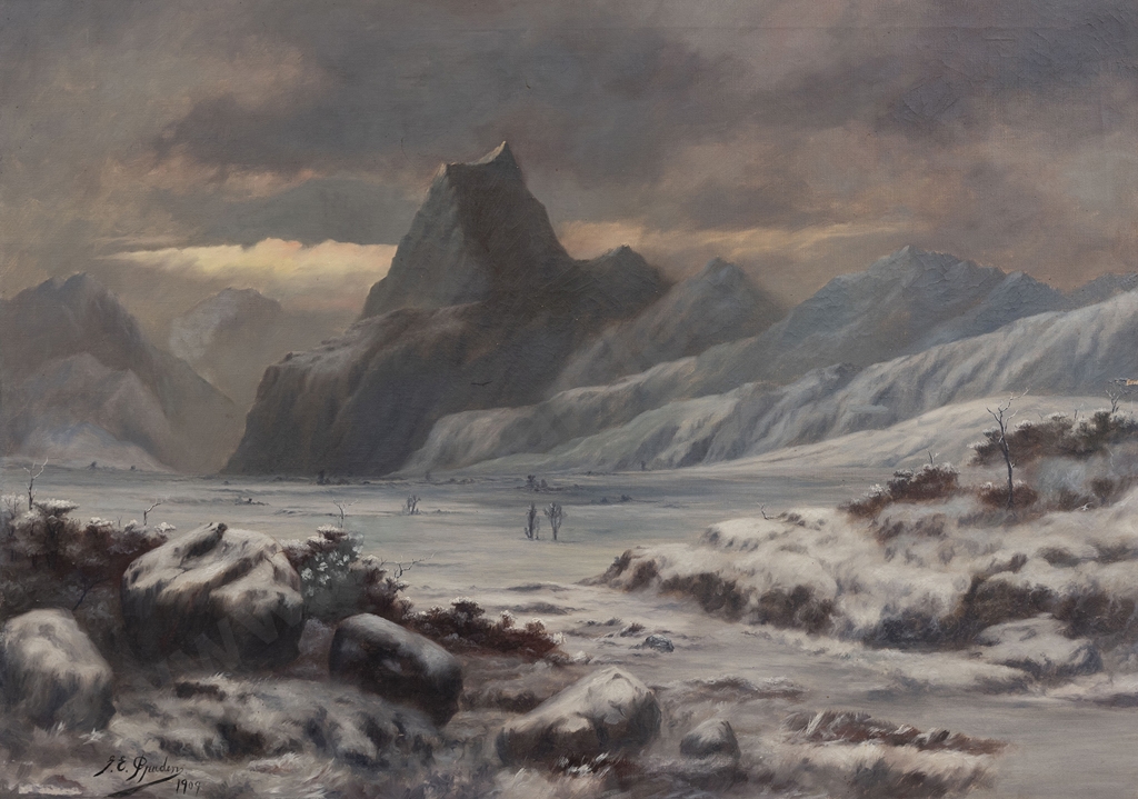 George Ernest Pruden | Winter Landscape (1909) | MutualArt