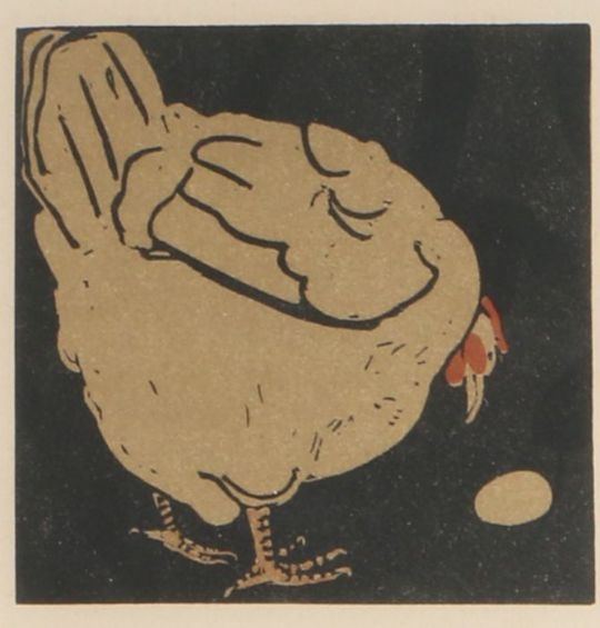 William Nicholson | The Friendly Hen' from the Square Book of Animals ...