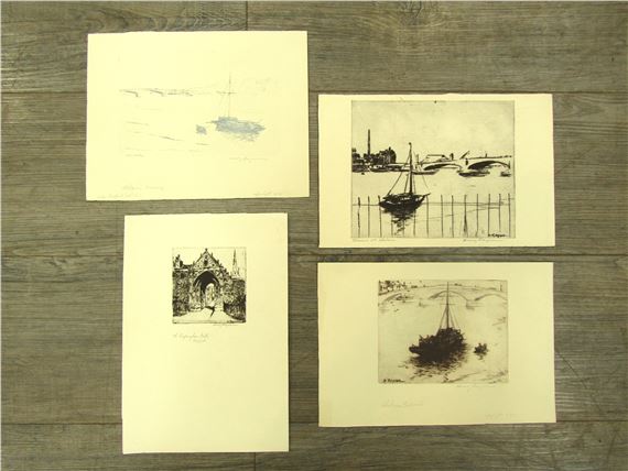 Hewitt Henry Rayner | Various scenes including estuary, Chelsea, plus ...