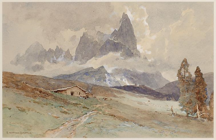 Edward Harrison Compton | Cinque Torri in the Ampezzan Dolomites (1924 ...