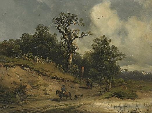 Karl Millner | Landschaft mit Reiter | MutualArt