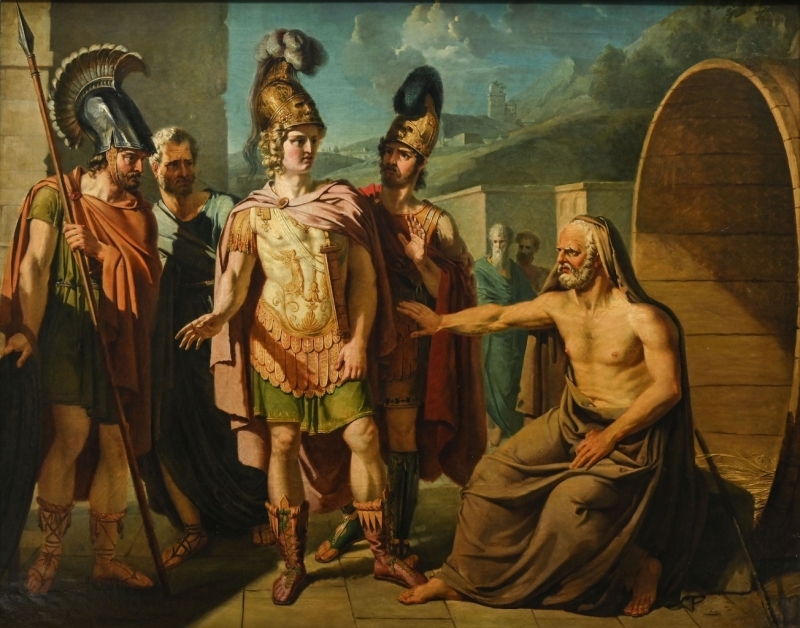 Neo-Classical School, 19th Century | Alexander the Great visits ...