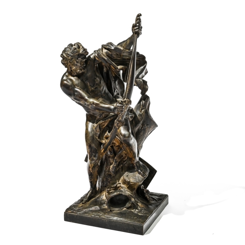 Jacques Bousseau | Ulysse flexing his bow (1715) | MutualArt